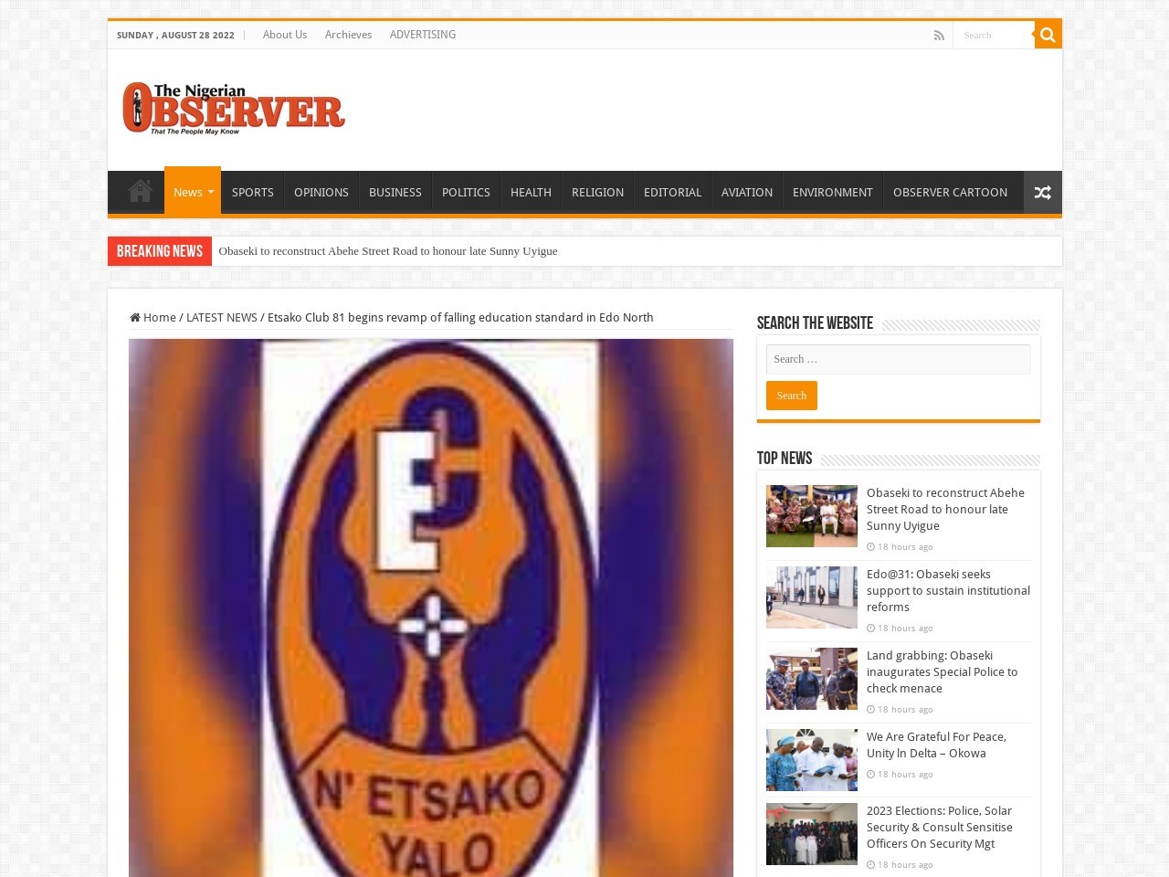 Etsako Club' 81 – Yalo
